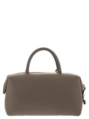 Max Mara Holdallm Medium Satchel In Natural Leather