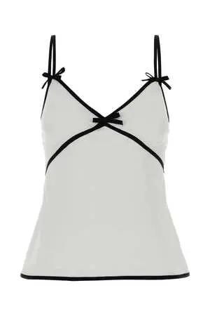 Moschino Crepe Top - White