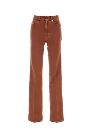 Chloé Brick Denim Jeans - Brown