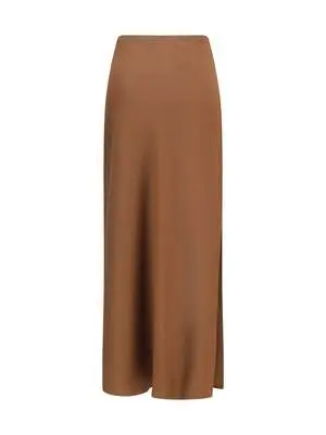 Brunello Cucinelli Midi Skirt - Brown