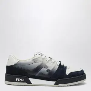 Fendi Leather Suede Low Top Sneakers