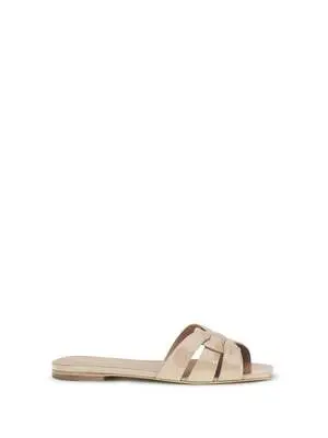 Saint Laurent SAINT LAURENT Patent Leather Tribute Sandals Pink