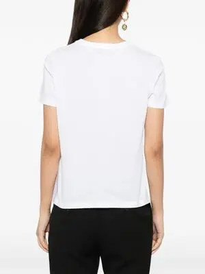 TOM FORD Cotton T-shirt With Tf Logo Embroidery - White