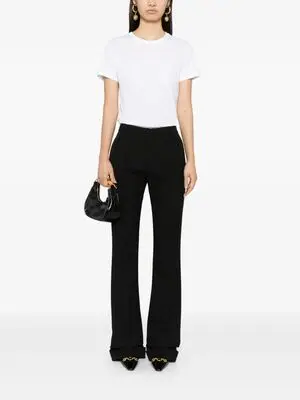 TOM FORD Cotton T-shirt With Tf Logo Embroidery - White