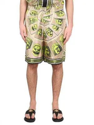Versace Bermuda Shorts The Masks - Green
