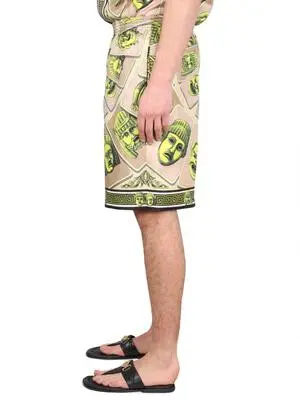 Versace Bermuda Shorts The Masks - Green
