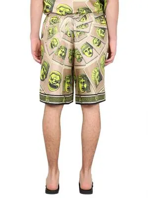 Versace Bermuda Shorts The Masks - Green