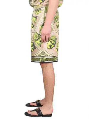 Versace The Masks Bermuda Shorts - Green