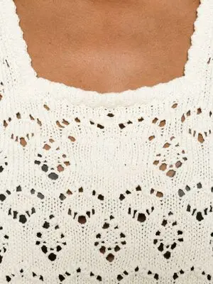 Celine Pointelle Cotton Top