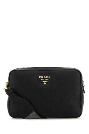 Prada Leather Crossbody Bag - Black