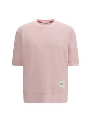Thom Browne 4-bar Cotton Jersey T-shirt - Pink