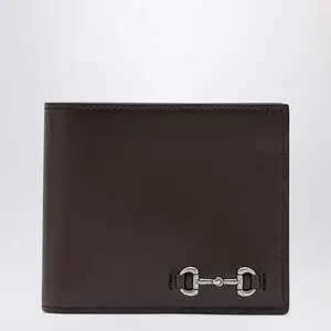 Gucci Cocoa Bi-fold Wallet With Horsebit - Brown