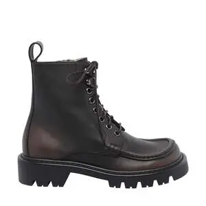 Loewe Sierra Combat Ankle Boots - Brown