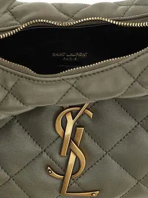 Saint Laurent Baby Lamb Nappa Handbag - Gray