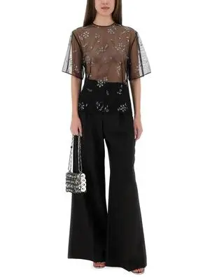 Rabanne Transparent Top With Applications