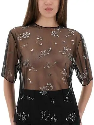 Rabanne Transparent Top With Applications