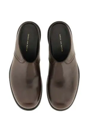 Dries Van Noten Leather Clogs