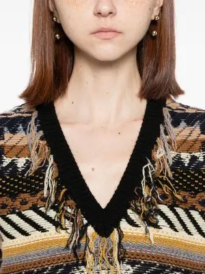 Celine Cashmere Jacquard Vest