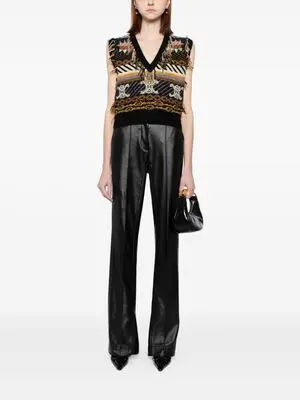 Celine Cashmere Jacquard Vest