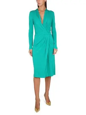 Alberta Ferretti V-neck Dress