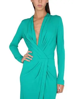 Alberta Ferretti V-neck Dress