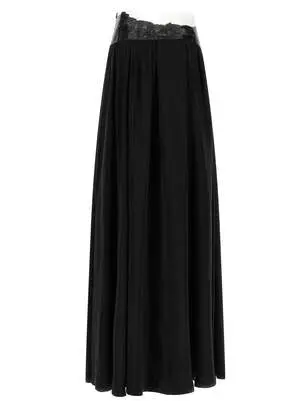 MAISON MARGIELA Flowing Cupro Maxi Skirt