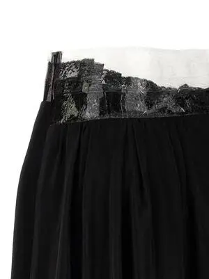 MAISON MARGIELA Flowing Cupro Maxi Skirt