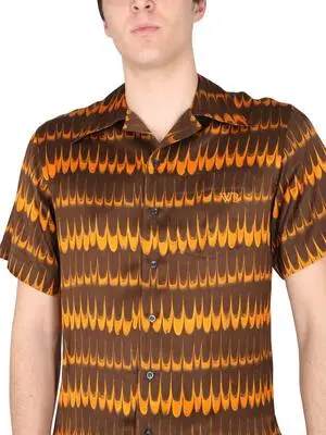 WALES BONNER Rhythm Shirt - Brown
