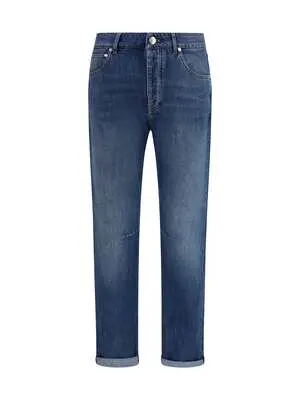 Brunello Cucinelli Straight Five-pocket Jeans In Cotton