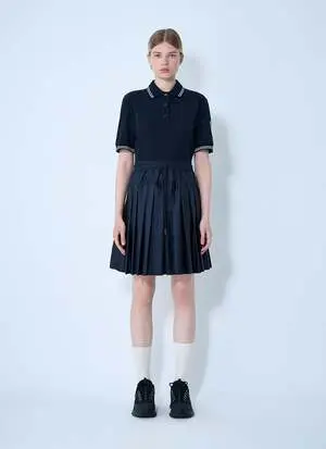 Moncler Piquet Polo Shirt Dress - Blue