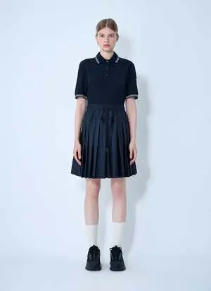 Moncler Piquet Polo Shirt Dress - Blue
