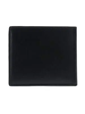 Saint Laurent Cassandre East/west Smooth Leather Wallet - Black