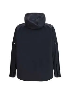 Thom Browne Nylon Cotton Hooded Jacket - Black