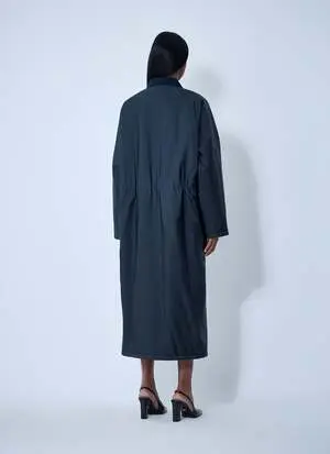 Prada Logo Print Long Coat
