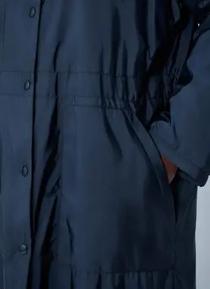 Prada Logo Print Long Coat