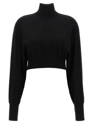 Sportmax Ululato' Turtleneck Sweater - Black