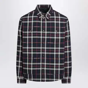 Gucci Cotton Jacquard Tartan Shirt - Blue