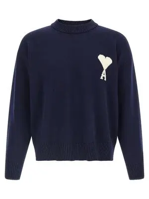 AMI Paris De Coeur' Sweater - Blue