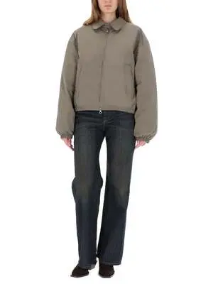 Our Legacy Cropped Avenue Puffa Jacket - Black