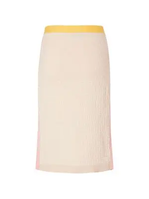 Fendi Cotton And Silk Blend Skirt