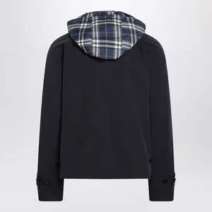 Burberry Checked Hooded Windbreaker