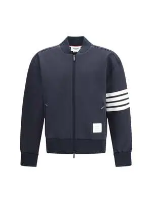 Thom Browne Zipped Bomber Jacket - Blue