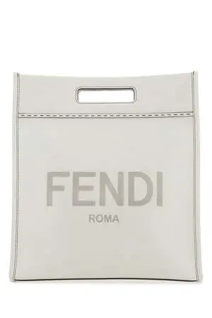 Fendi Leather Shopping Bag - White