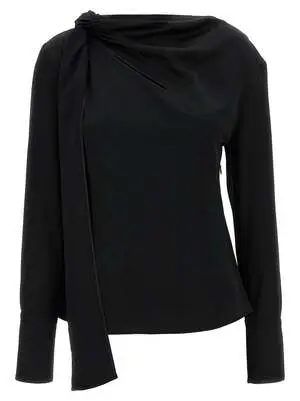 Givenchy Viscose Blend Blouse - Black
