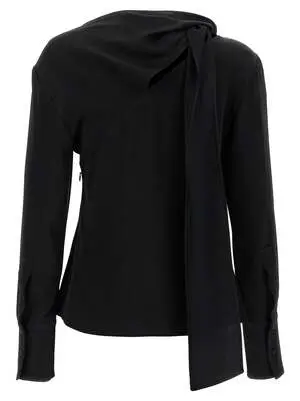 Givenchy Viscose Blend Blouse - Black