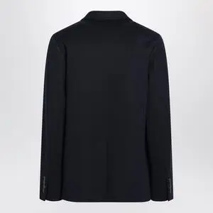 Gucci Blue Single-breasted Cotton Jersey Jacket - Gray