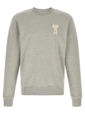 AMI Paris Amis De Coeur Sweatshirt - Gray