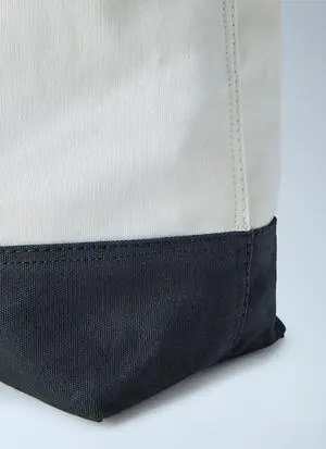 TOTEME Organic Cotton Canvas Beach Tote - White