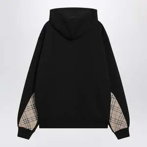 Burberry Sweatshirt With Check-pattern Inserts