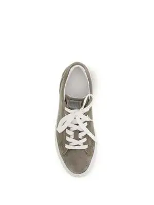 Brunello Cucinelli Suede Sneakers With Precious Loop